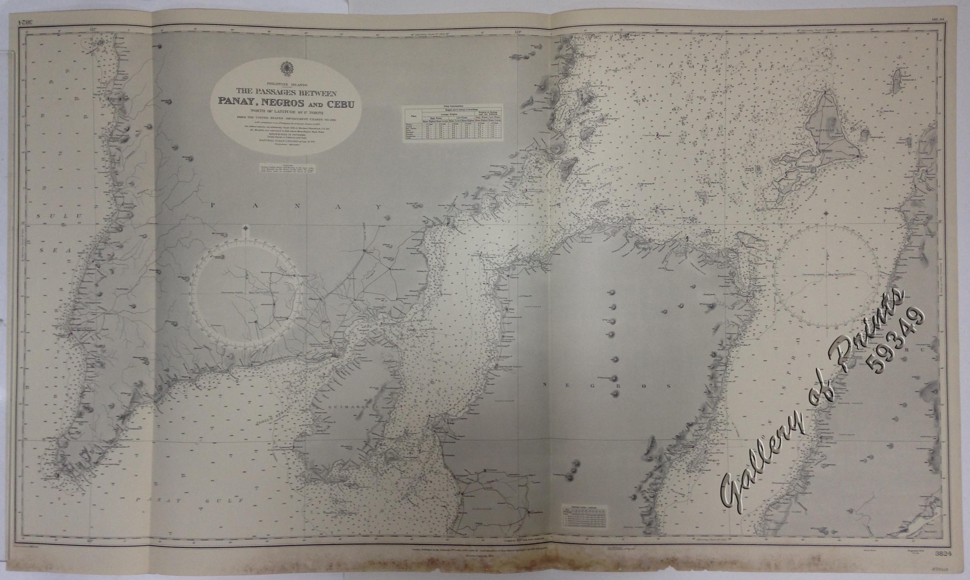 Philippine Islands. The Passages Between Panay, Negros and Cebu. North ...