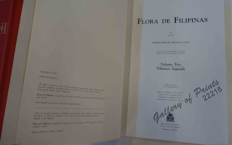 Flora de Filipinas - Gallery of Prints
