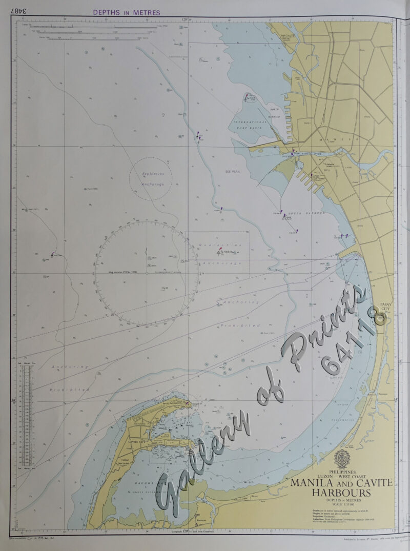Philippines. Luzon – West Coast [left half:] Manila and Cavite Harbours ...
